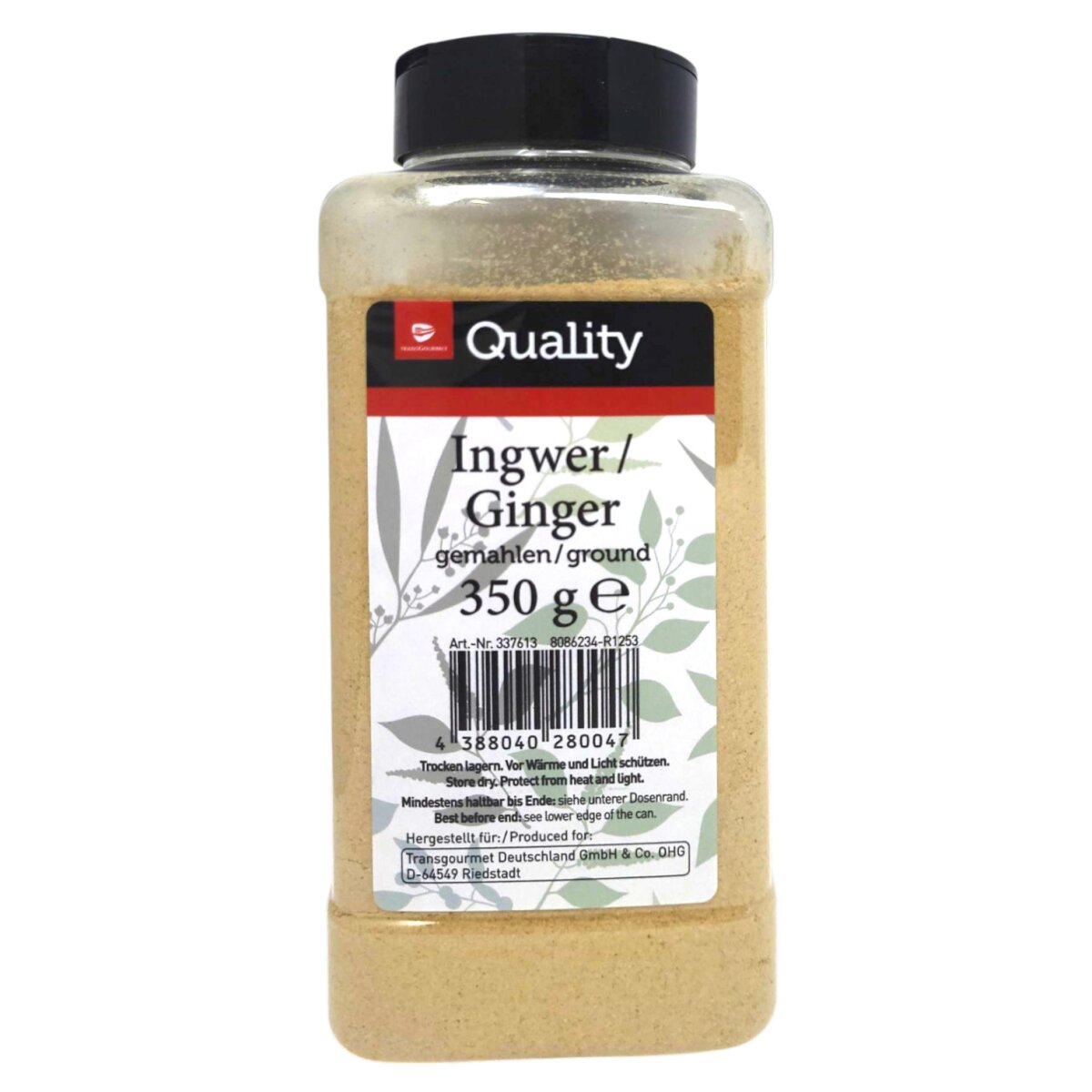TGQ Ingwer gemahlen 350g Dose Vorrat Kochen Gewürze Kräuter Gastro, 7,99