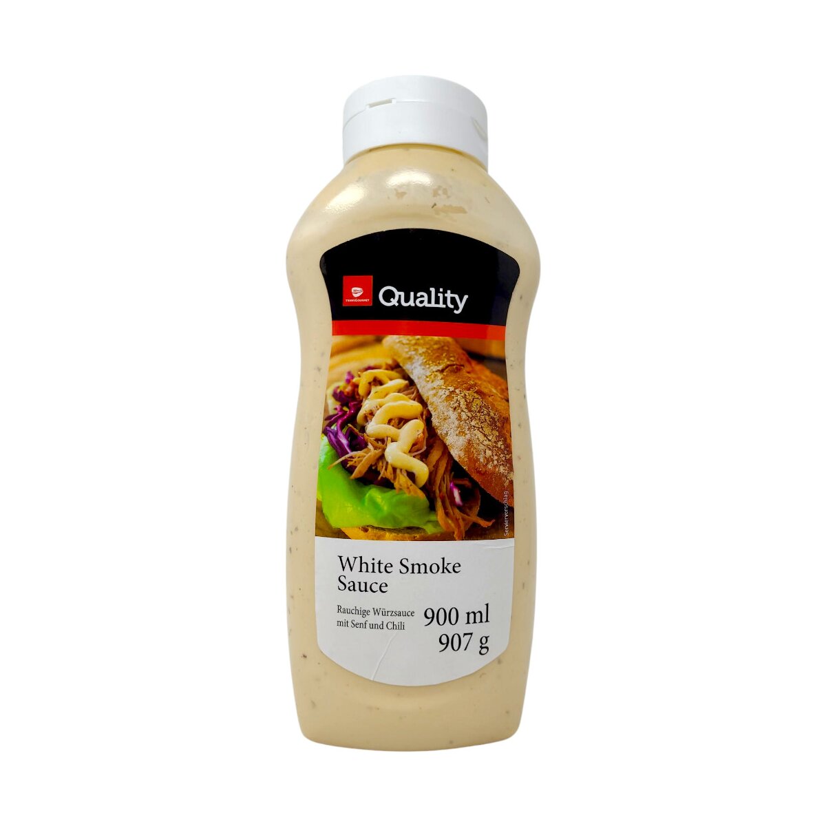 TGQ White Smoke Sauce 900ml Flasche Rauchige Würzsauce Burger Dip, 8,99