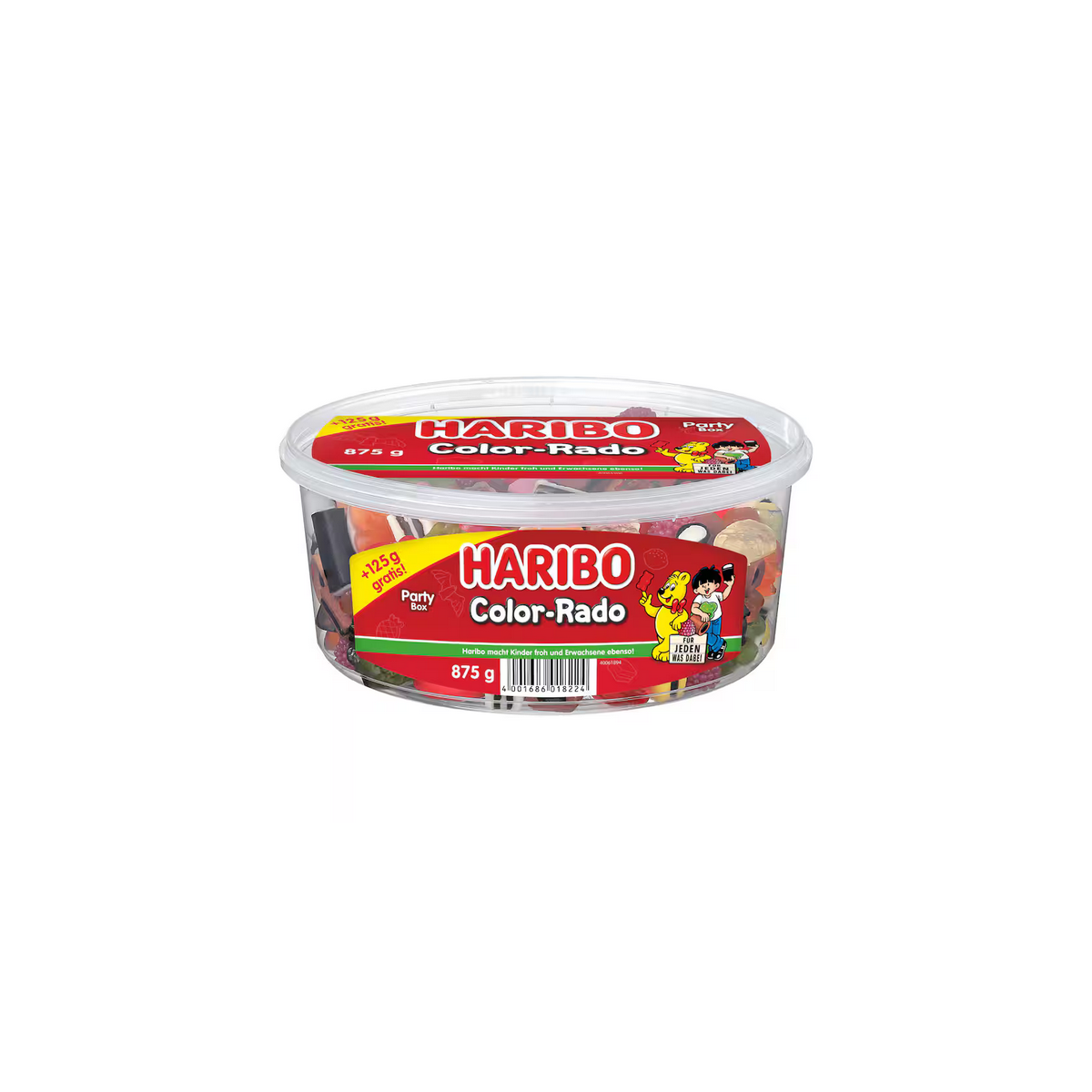 Haribo Color‑Rado 875 g Dose – großer Fruchtgummi‑ & Lakritz‑Mix, 8,99