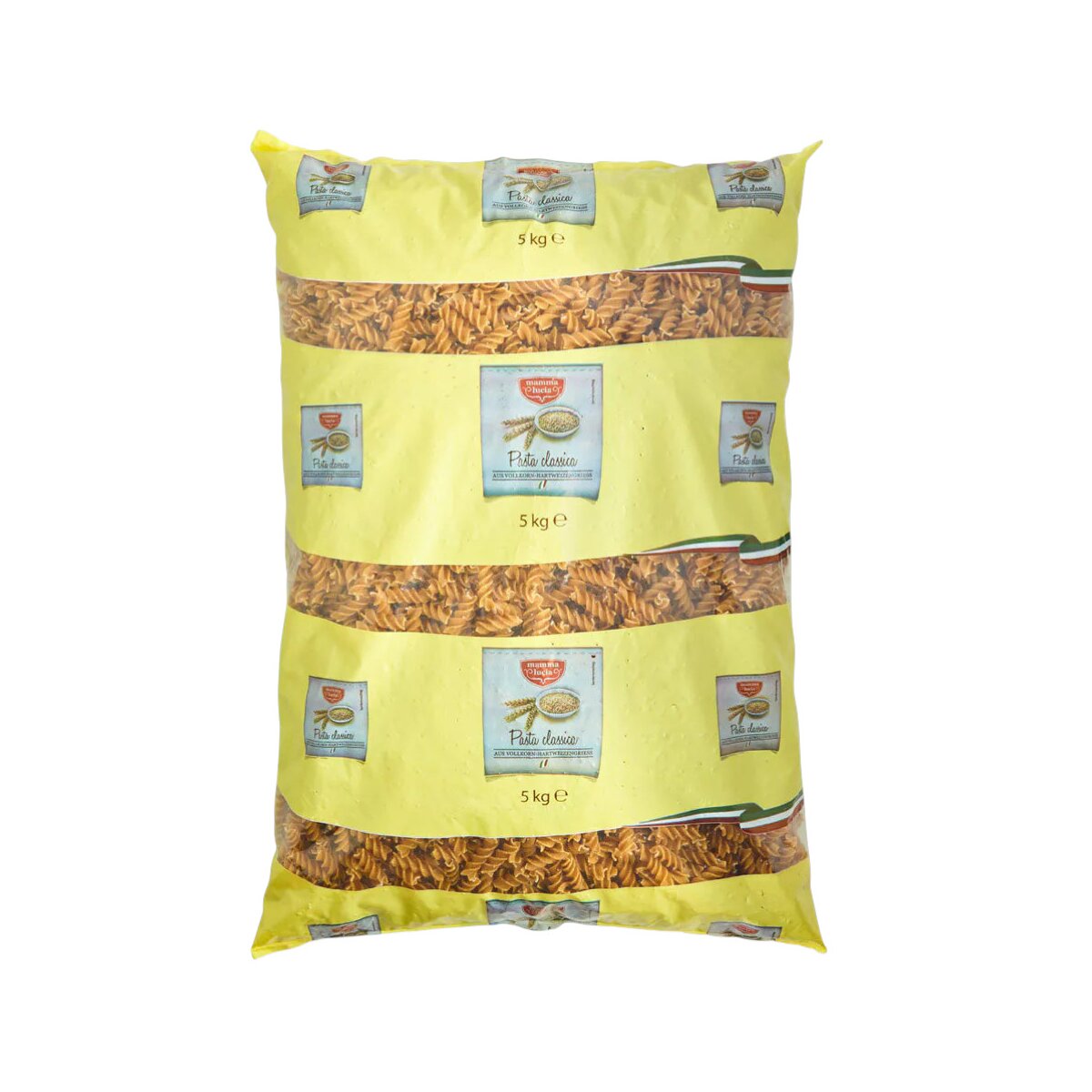 Mamma Lucia Vollkorn Spiralen Fusilli 5 kg – Vollkornnudeln Pasta Vor ...